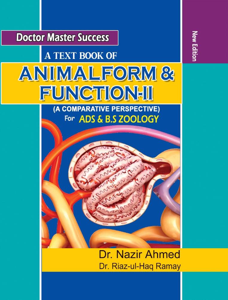 ANIMAL FORM & FUNCTION - II ADS BS DR NAZIR AHMED DR RIAZ UL HAQ RAMaY – BooksNbooks