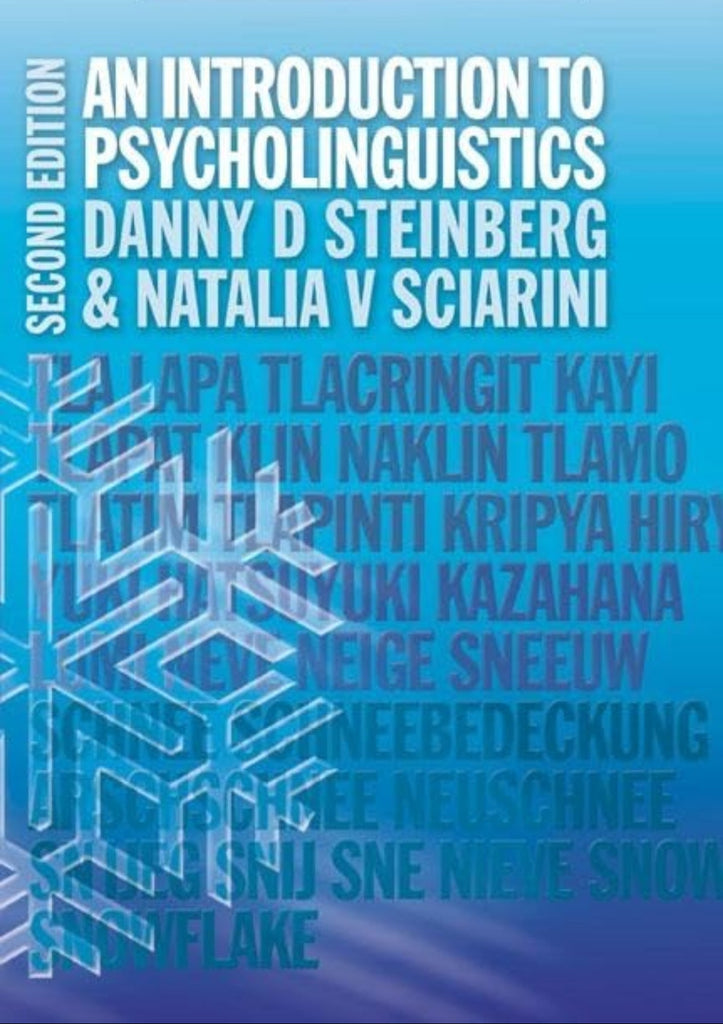 An Introduction to Psycholinguistics 2nd Edition by Danny D Steinberg ...