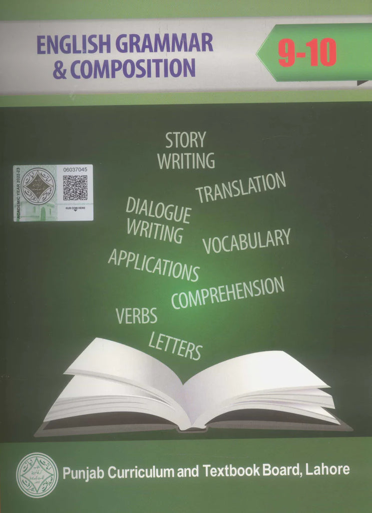 English Grammar & Composition Textbook For Class 9th, 10th- PTB – BooksNbooks