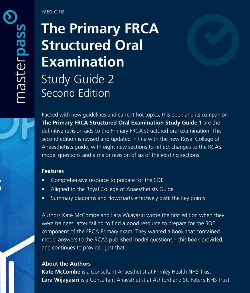 The Primary FRCA Structured Oral Exam Guide 2 (MasterPass) 2nd Edition ...