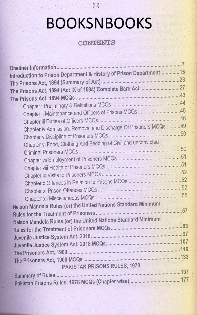 Prison laws Prison Rules & Prison Act by Rai Muhammad Iqbal Kharal ...