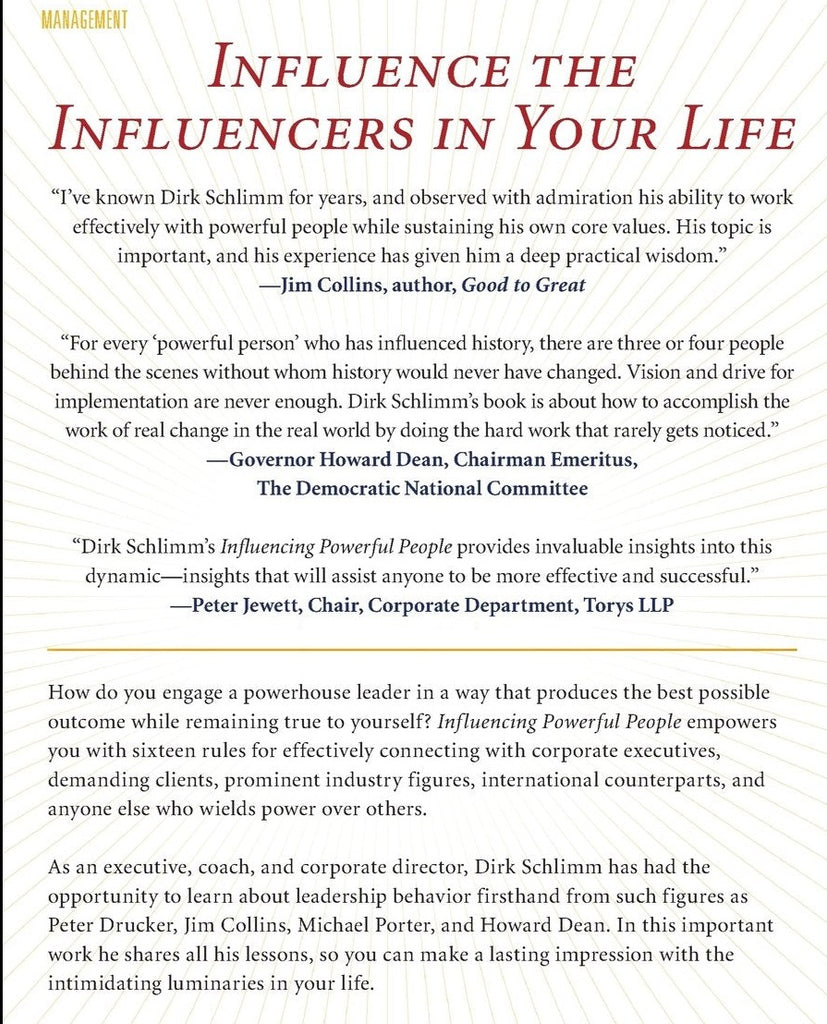 Influencing Powerful People by Dirk Schlimm (Author) – BooksNbooks