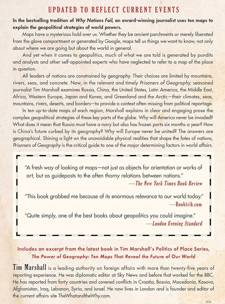 Prisoners of Geography: Ten Maps That Explain Everything About the Wor ...