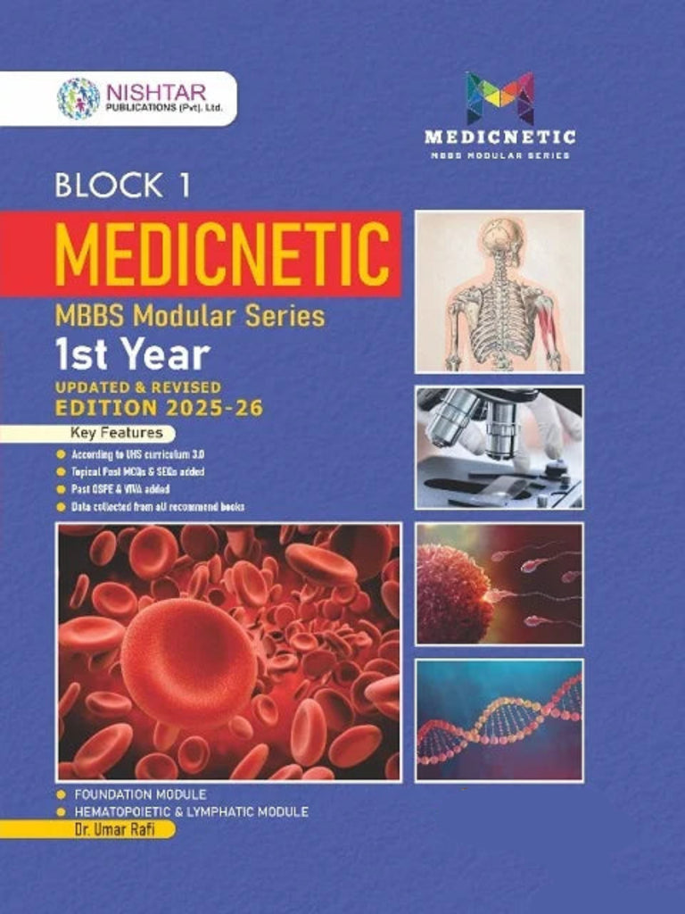 Block 1: Medicnetic MBBS 1st Year by Dr Umar Rafi – BooksNbooks