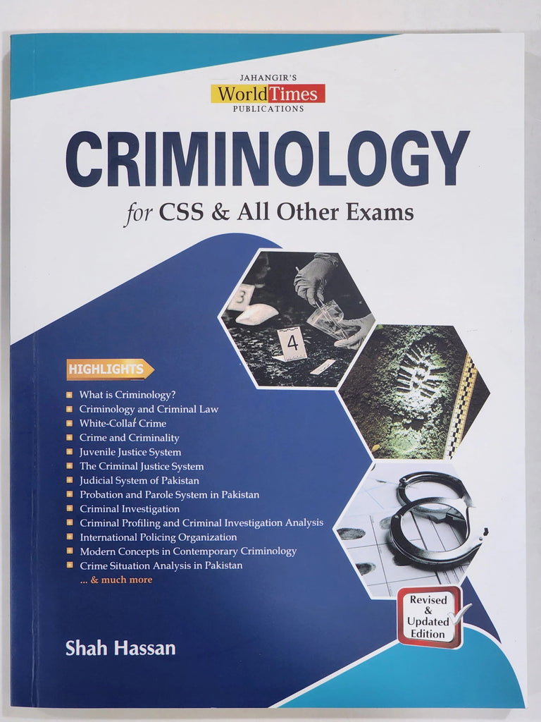 Criminology For CSS PMS By Shah Hassan - JWT – BooksNbooks