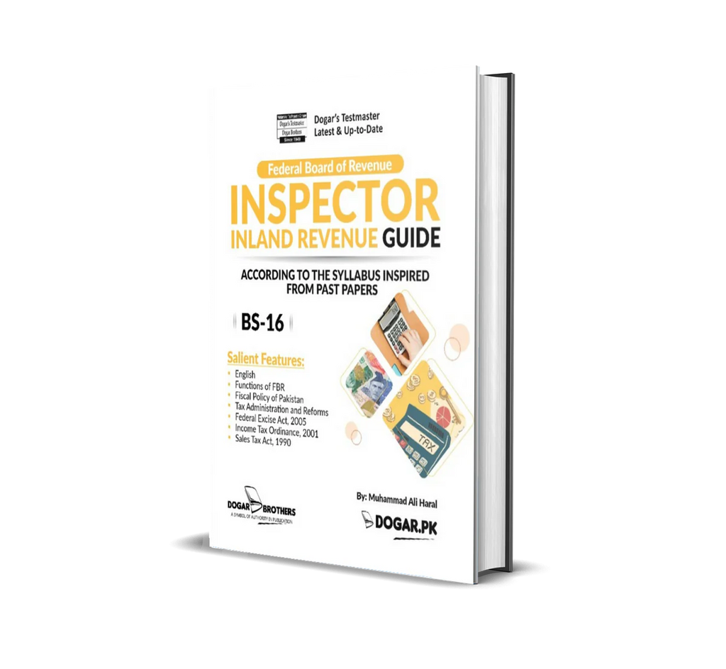 Inspector Inland Revenue Guide (From Past Papers) By Dogar Brothers ...