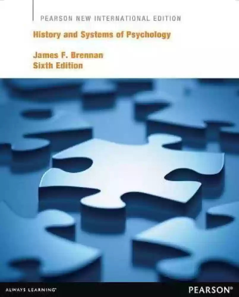 History And Systems Of Psychology 6th Edition by James F Brennan ...