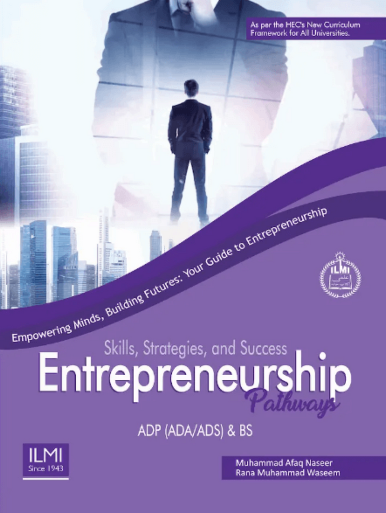 Entrepreneurship Pathways For ADP BS by Muhammad Afaq Naseer – BooksNbooks