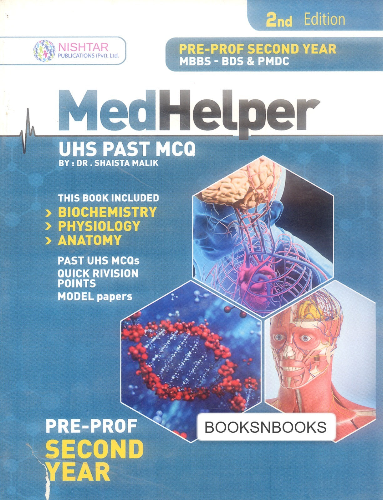 Medhelper UHS Past MCQ For MBBS BDS 2nd Year 2nd Edition – BooksNbooks