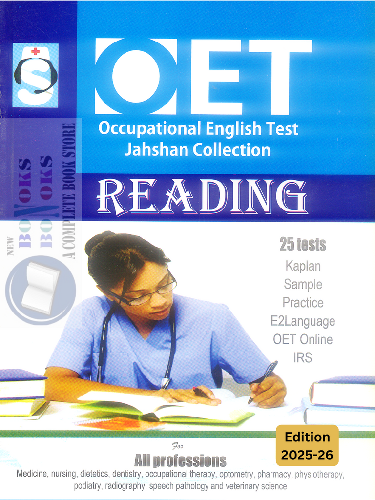 OET ( Occupational English Test ) Jahshan Collection 2025-26 – BooksNbooks