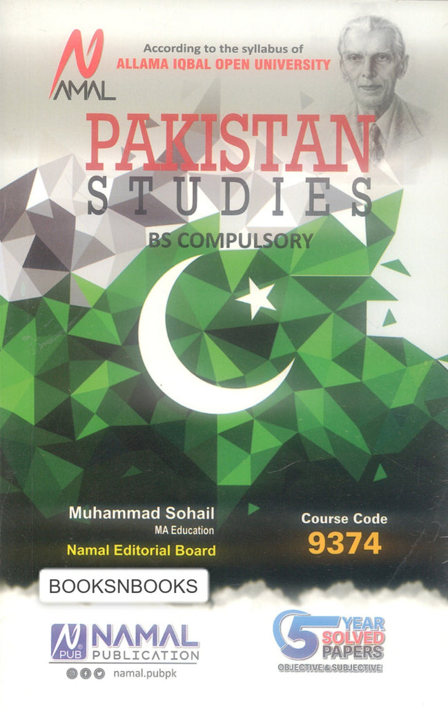 Pakistan Studies For BS (Code 9374) by Muhammad Sohail – BooksNbooks