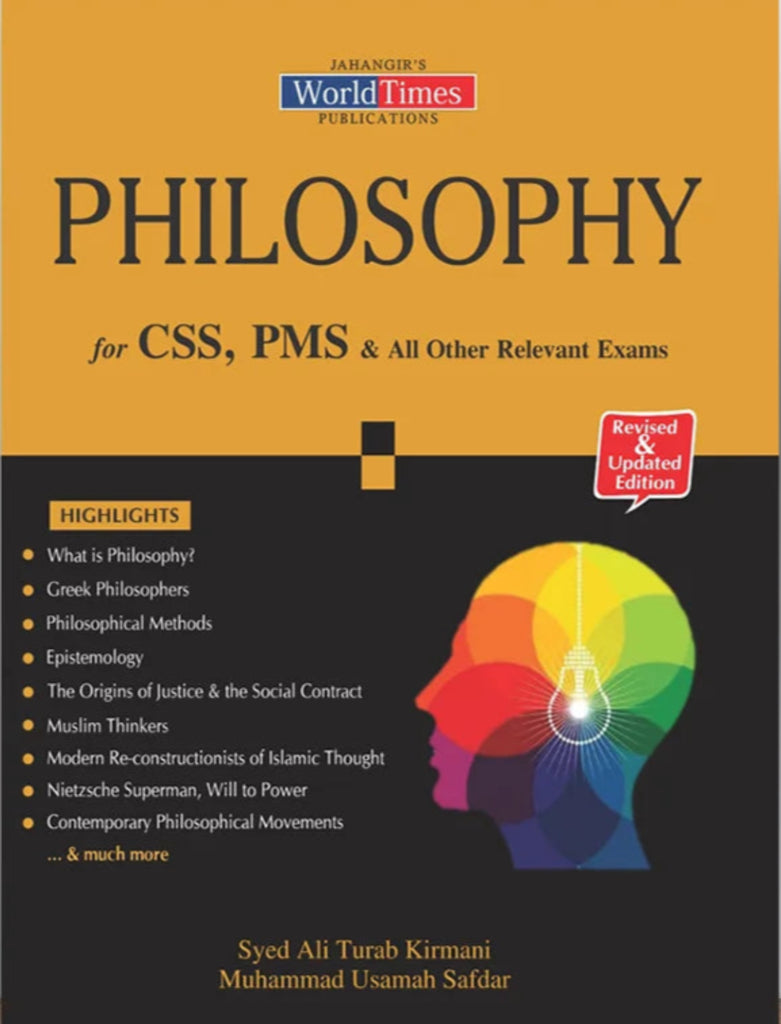 Philosophy For CSS PMS PCS by Syed Ali Turab Kirmani - JWT – BooksNbooks