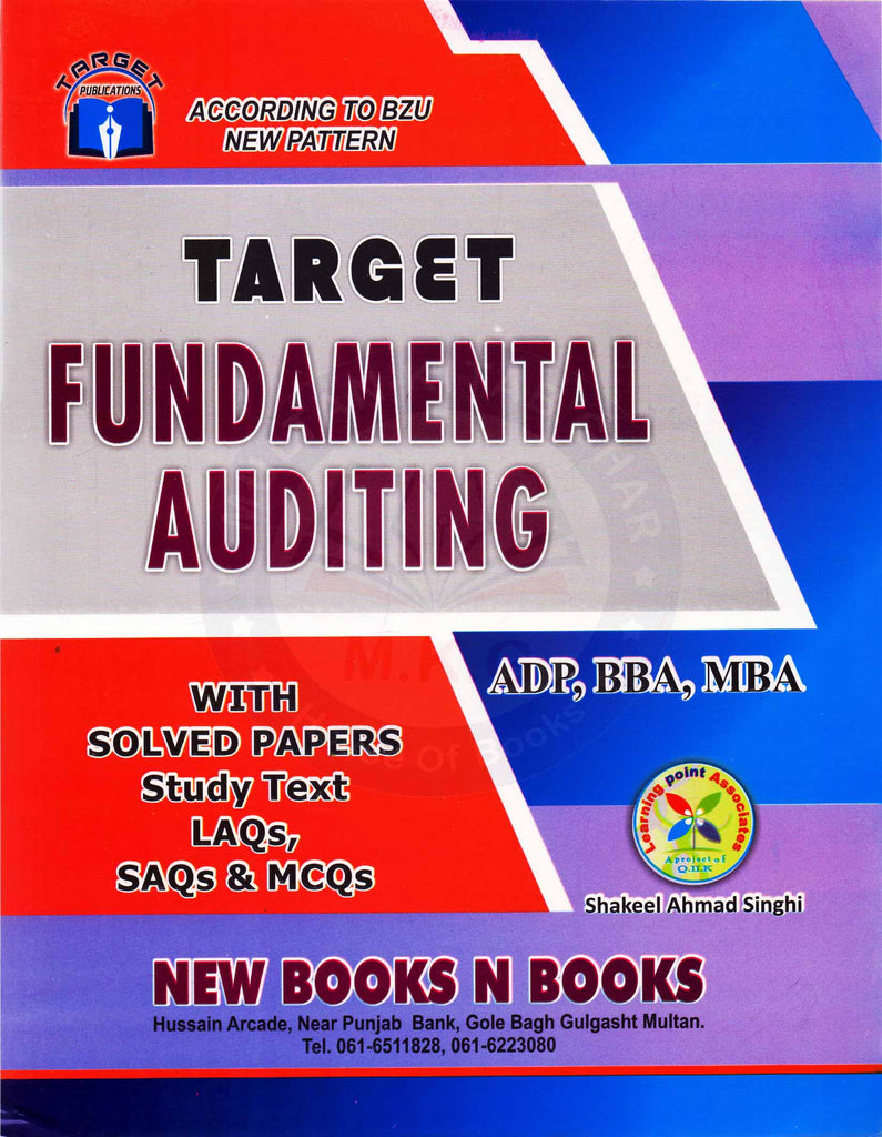 Target Fundamental Auditing For ADP BBA by Shakeel Ahmad Singhi ...