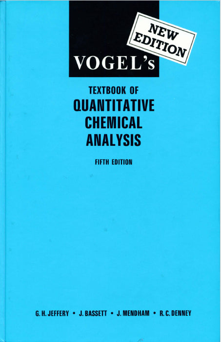 Vogel's Textbook Of Quantitative Chemical Analysis 5th Edition ...