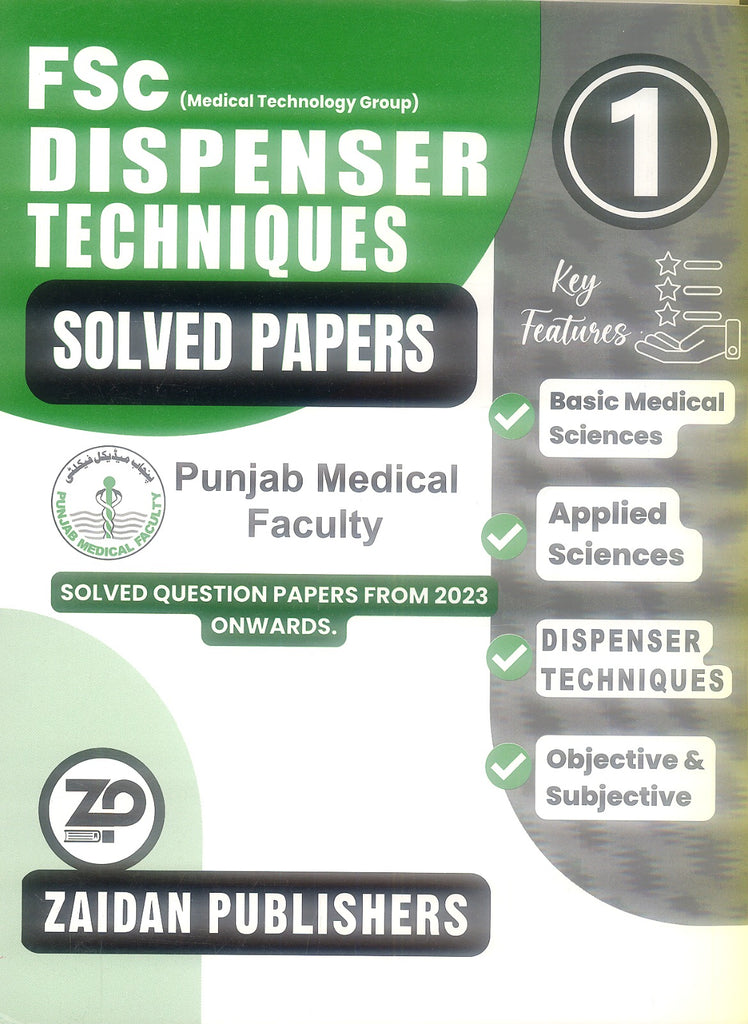 FSc Dispenser Techniques Solved Papers Part I (Punjab Medical Faculty ...