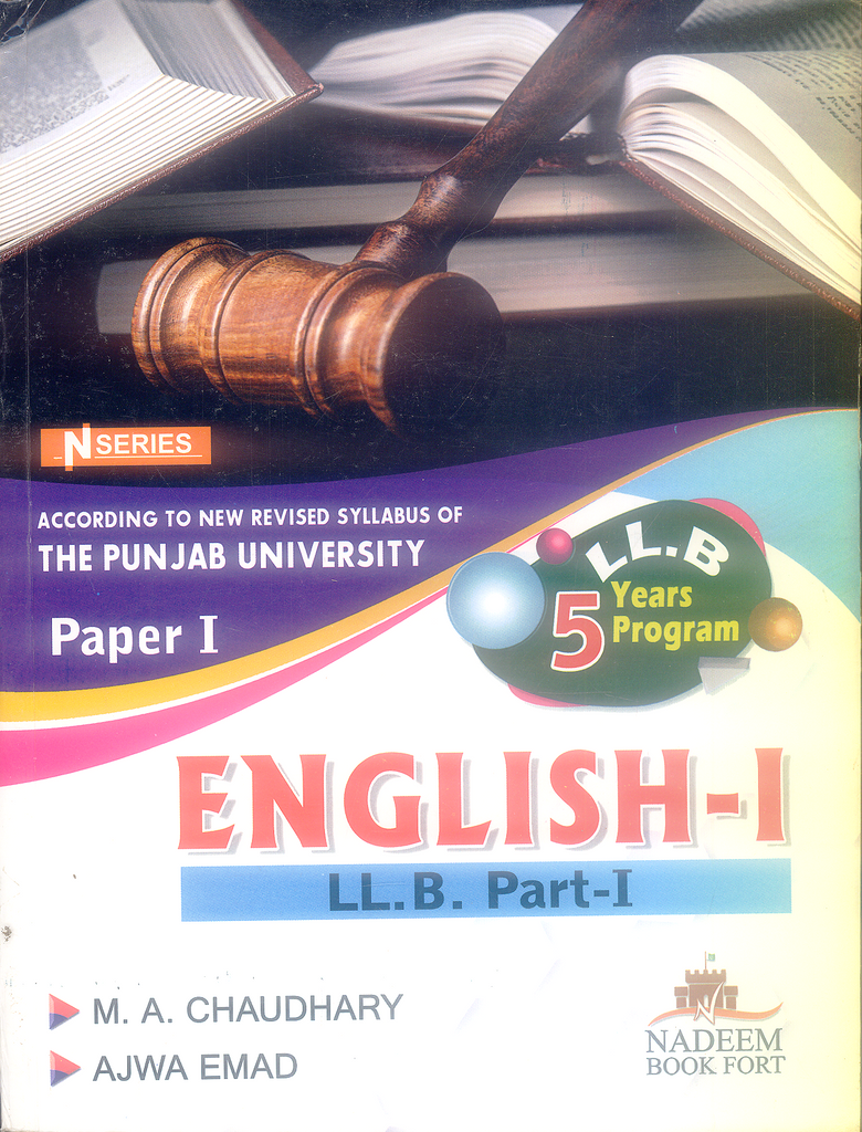 English-I For LLB Part-I by M.A Chaudhary & Ajwa Eman (N Series ...