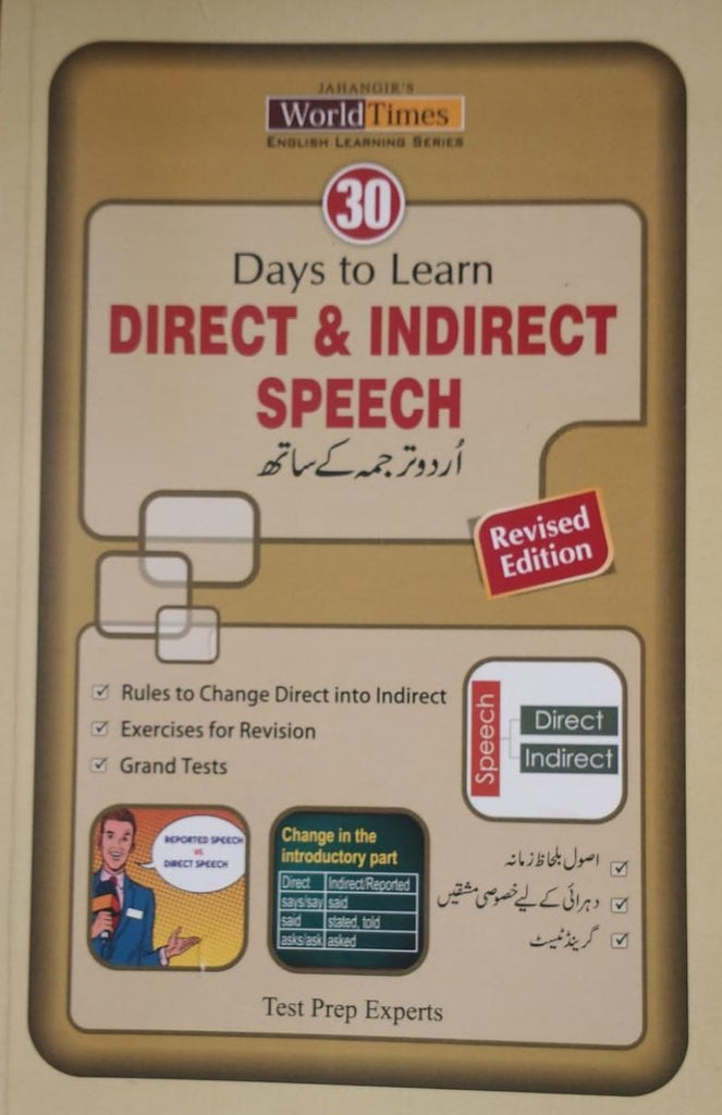 30 Days To Learn Direct & Indirect Speech - JWT – BooksNbooks