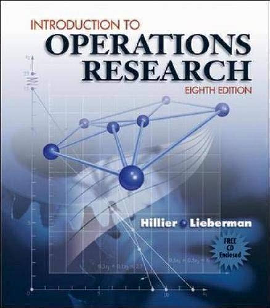 Introduction to Operations Research 8th Edition by Frederick S.Hillier ...