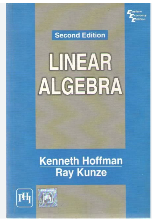 Linear Algebra 2nd Edition by Kenneth M Hoffman – BooksNbooks