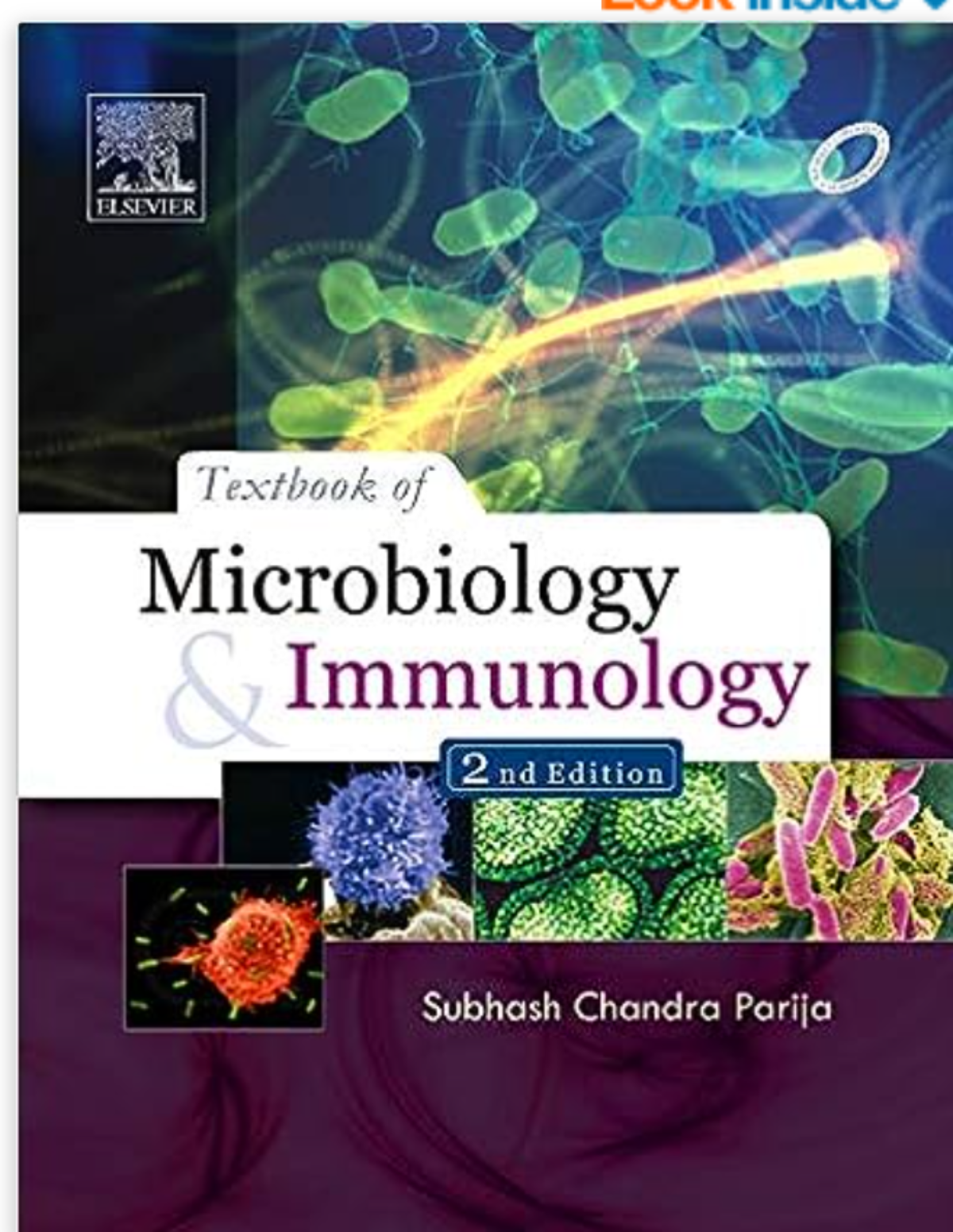 Textbook of Microbiology & Immunology 2nd by Subhash Chandra Parija ...