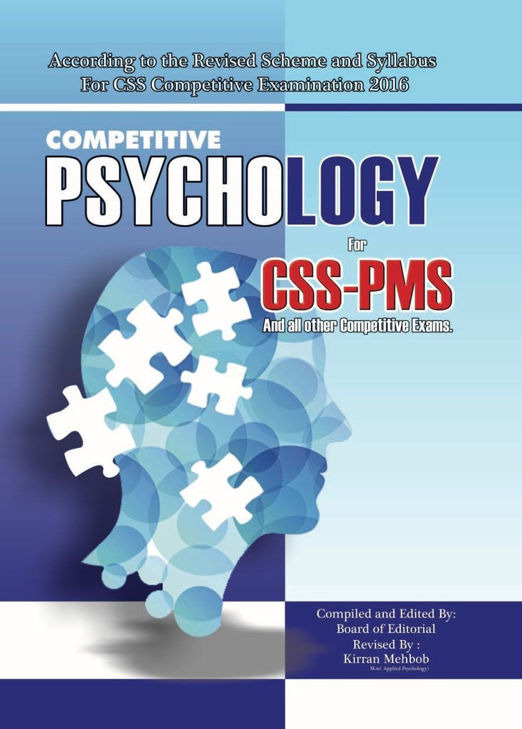 Competitive Psychology For CSS PMS By Kirran Mehboob - AHP – BooksNbooks