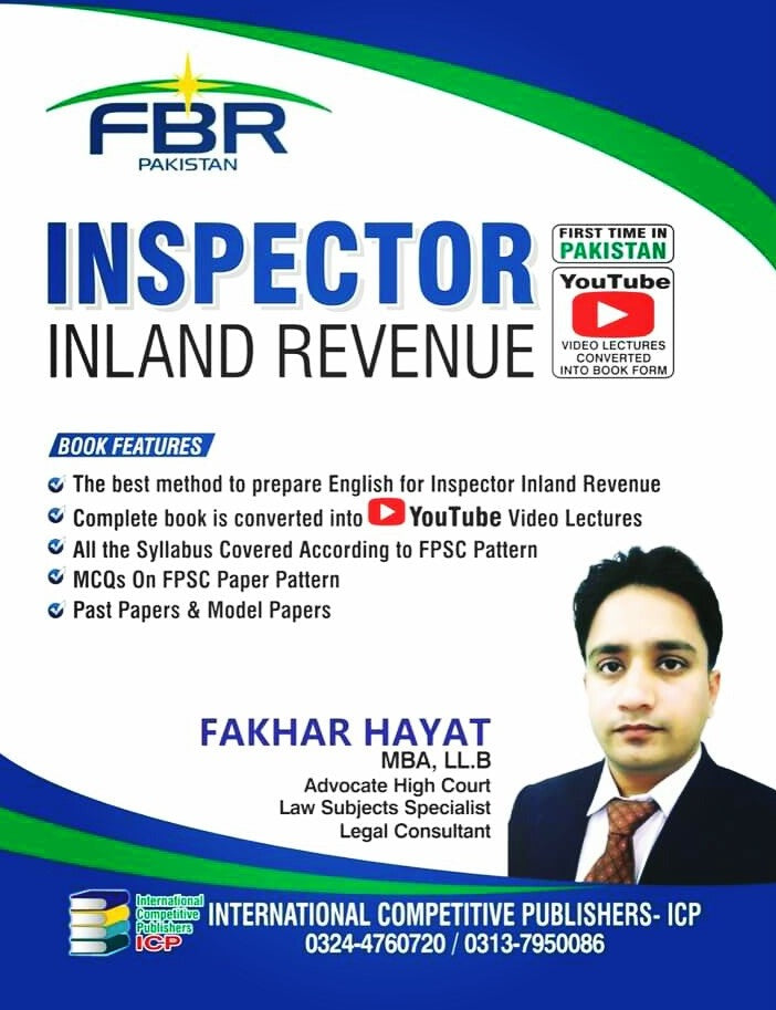 FPSC Federal Board Of Revenue Inspector Inland Revenue Guide According ...